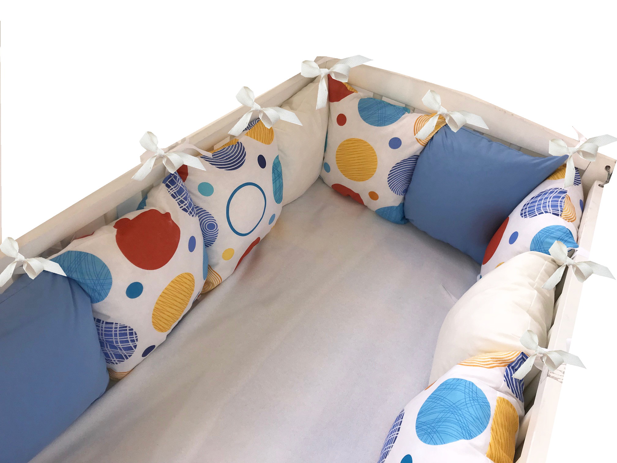 Set Pernute pufoase aparatori laterale protectii pat 120x60 cm Deseda ...